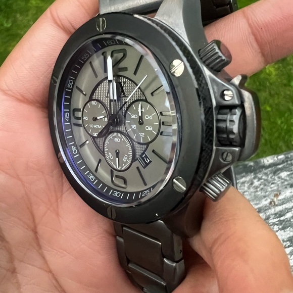 Armani Exchange | Accessories | Armani Exchange Mens Gunmetal Watch ...